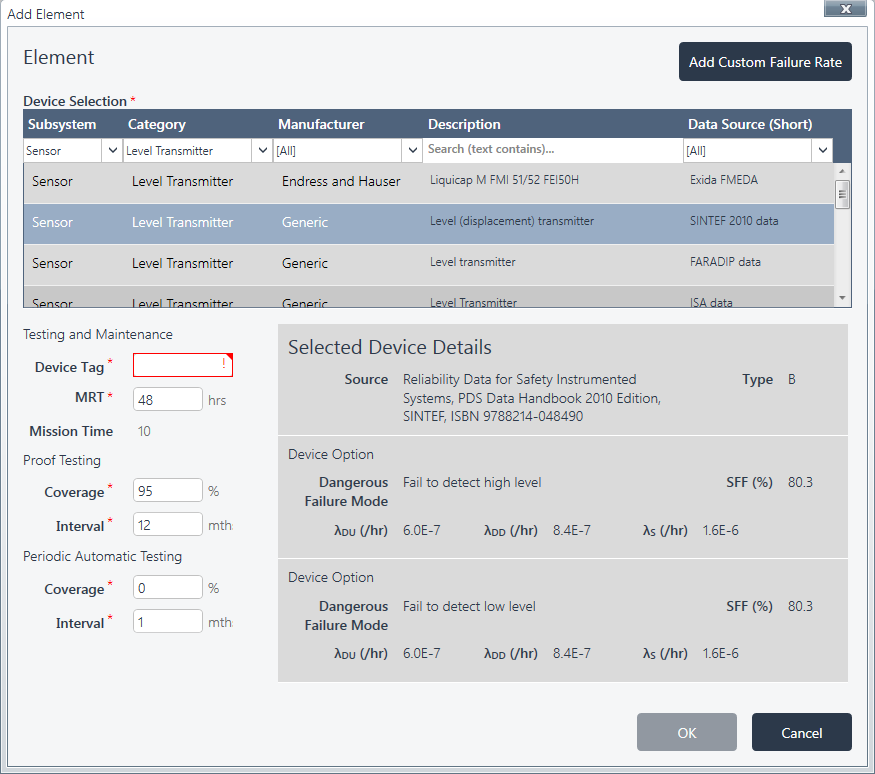 Configuring Elements – ProSET® The Complete Process Safety Evaluation ...